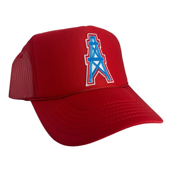 OTTO | Accessories | New Vintage Style Houston Oilers Red Trucker Hat ...